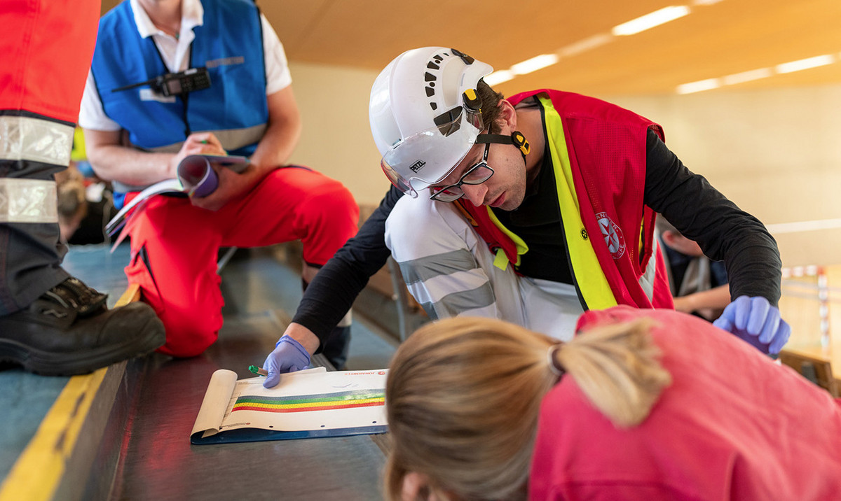 Angehende Notärzt:innen übten für den Ernstfall